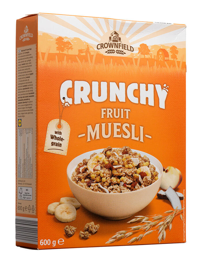 Test: Crownfield Crunchy fruit muesli | Forbrugerrådet Tænk