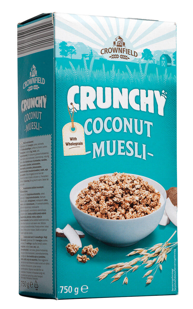 Test: Crownfield Crunchy coconut muesli | Forbrugerrådet Tænk